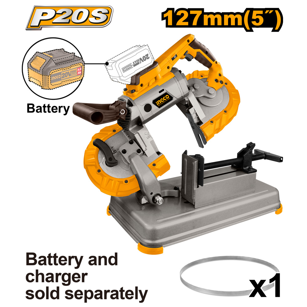 Ingco Cordless 20V Lithium-Ion Band Saw 127mm - Gimme Now